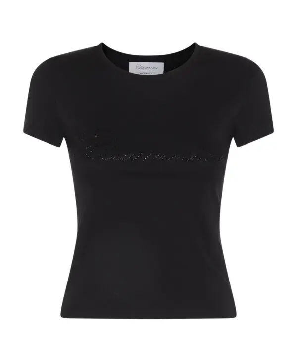 Blumarine Embellished Cotton T-shirt