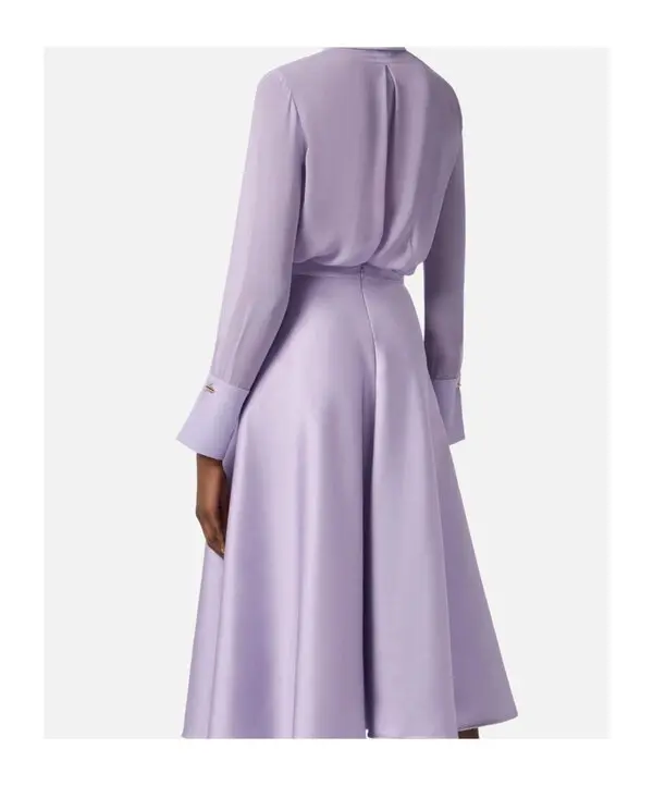 Elisabetta Franchi Crepe Bow-tie Cuff Detail Shirt
