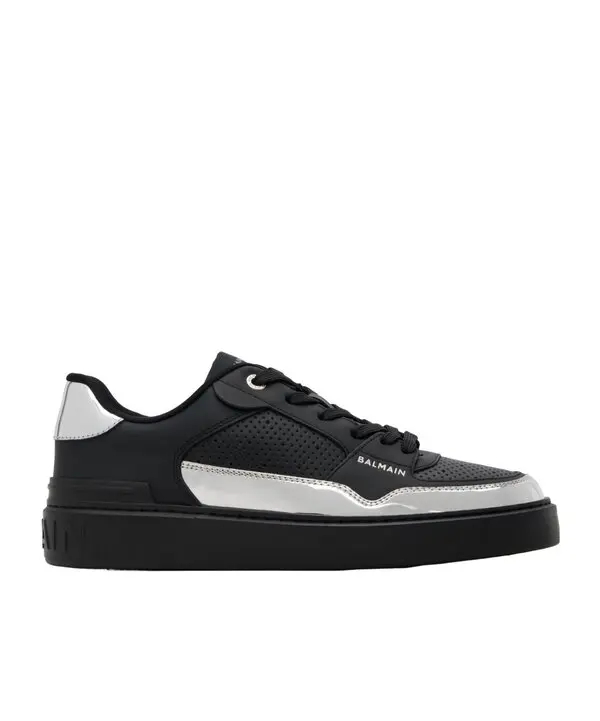 Balmain B-court Leather Trainers - Black