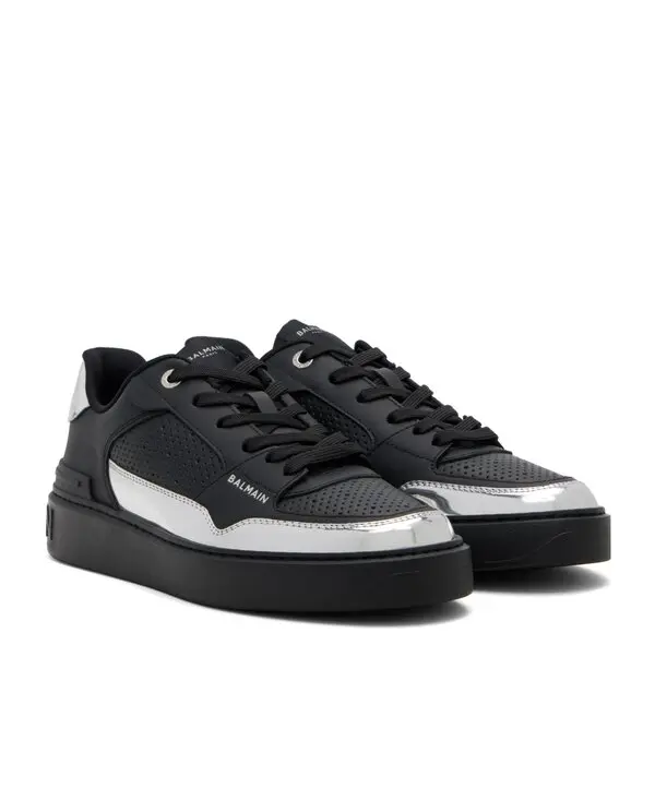 Balmain B-court Leather Trainers - Black