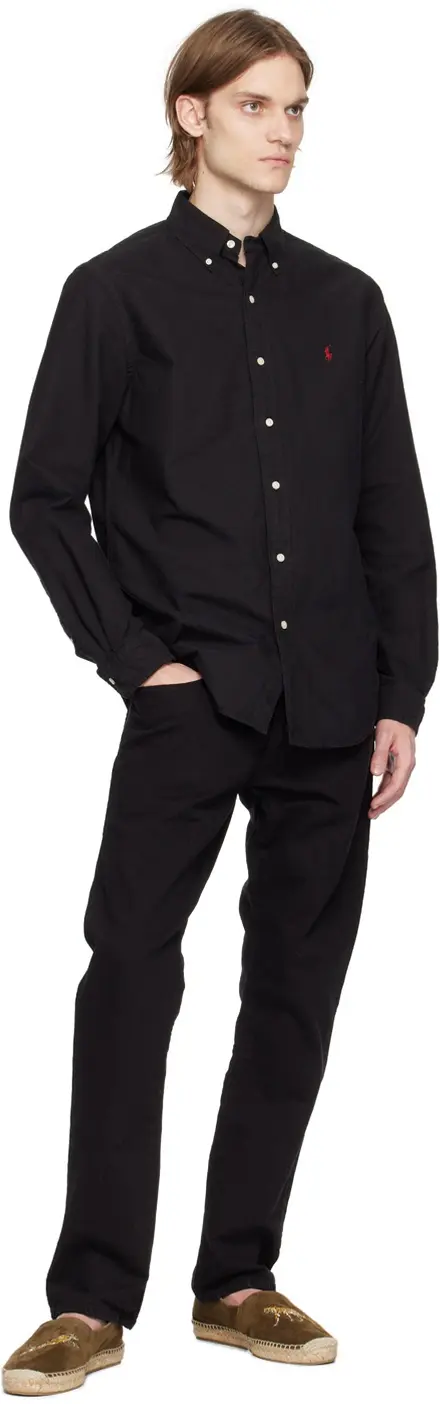 Polo Ralph Lauren Polo-pony-motif Shirt - Black