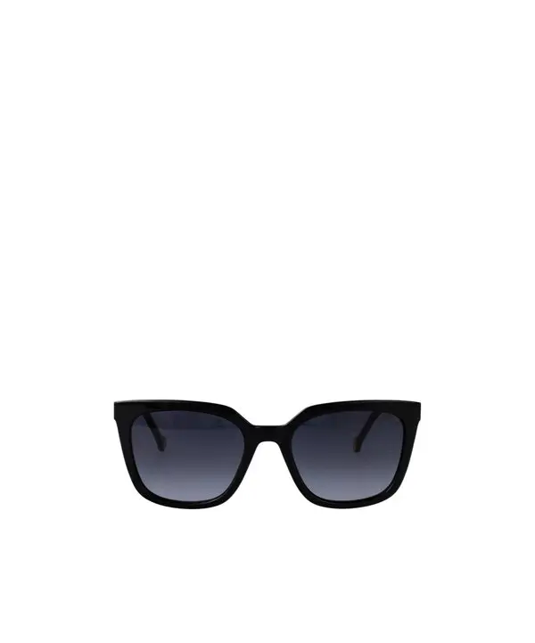 Carolina Herrera Square Frame Full Rim Sunglasses - Black