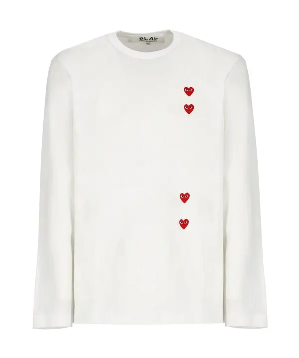 Play Comme Des Garcon Comme Des Garçons Play Logo Printed Crewneck T-shirt