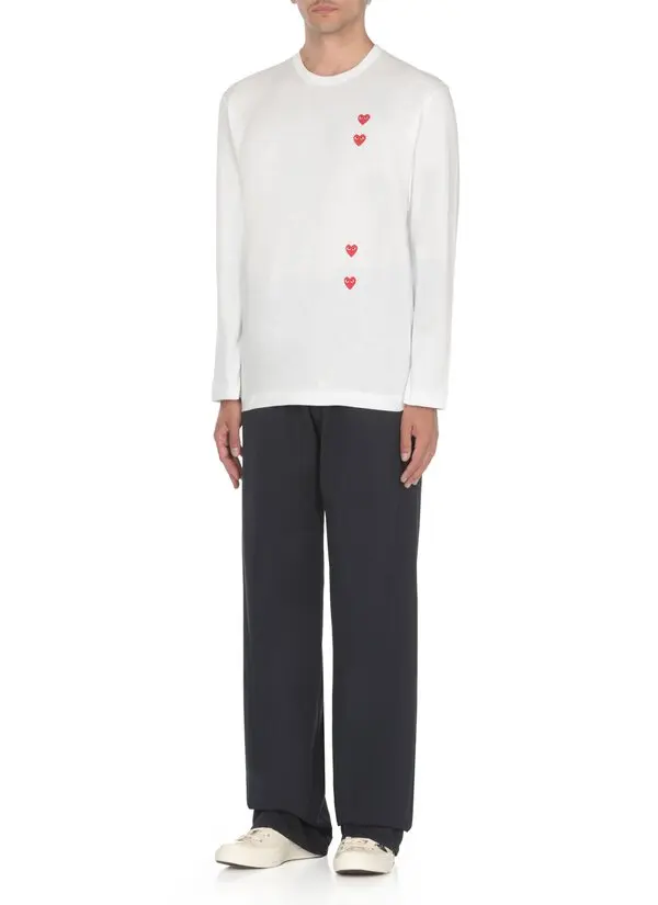 Play Comme Des Garcon Comme Des Garçons Play Logo Printed Crewneck T-shirt