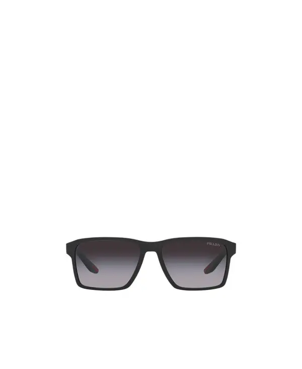Prada Rectangular Frame Sunglasses - Black