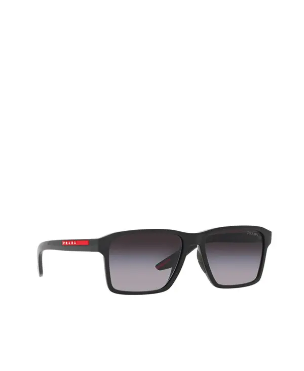 Prada Rectangular Frame Sunglasses - Black