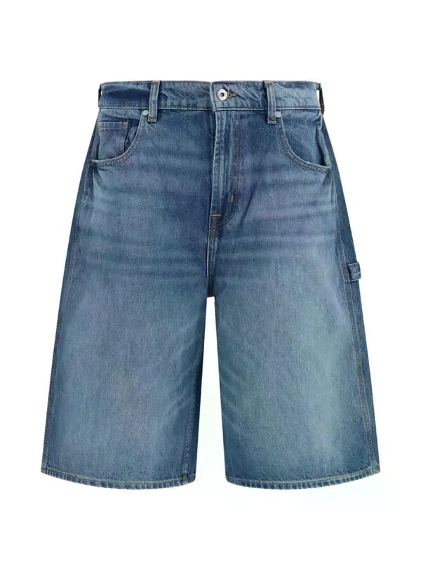 7 For All Mankind Wide-leg Denim Shorts