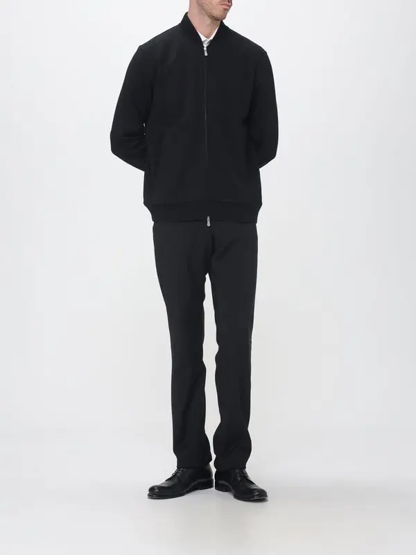 Brunello Cucinelli Long Sleeve Zip-up Sweatshirt - Black