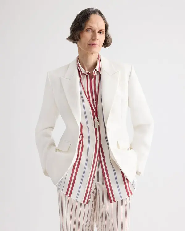 TWP Jasper Blazer In Chintzed Linen