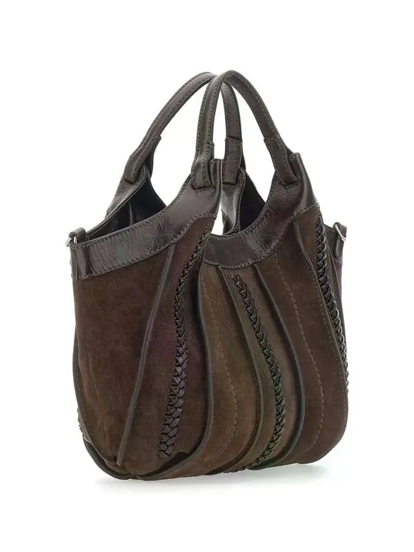 GIANNI CHIARINI Dua Woven Leather Tote Bag - Brown