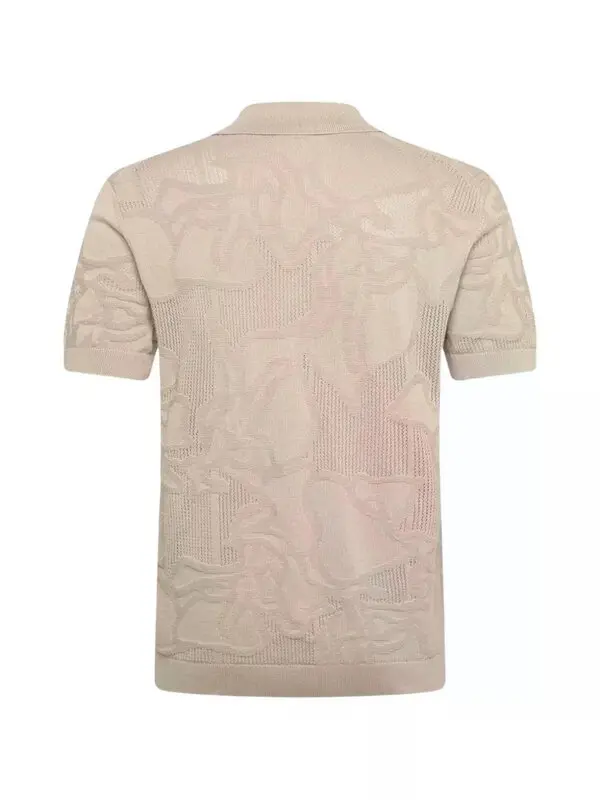 BOSS Jacquard-knit Short-sleeve Polo Shirt