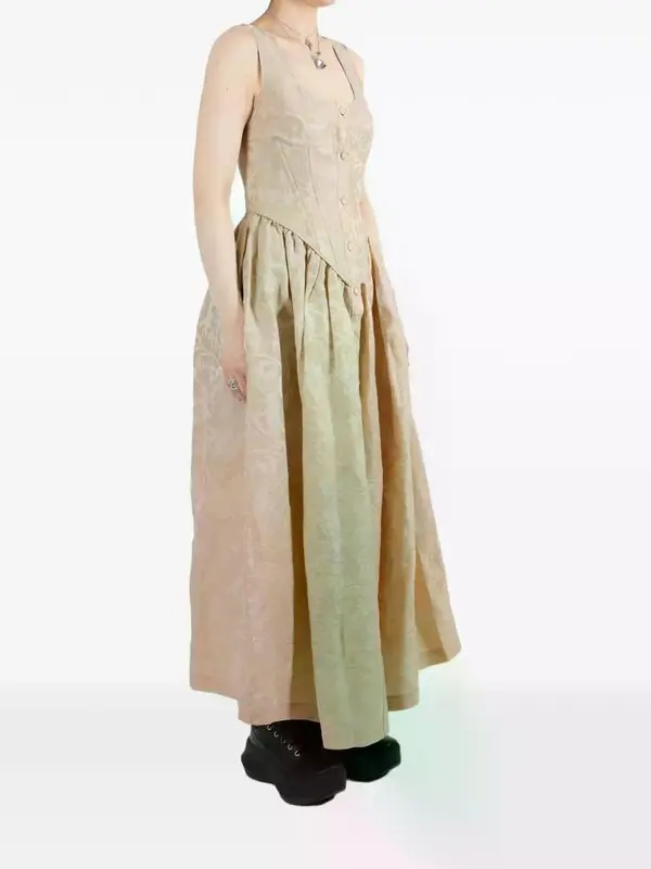 UMA WANG Jacquard Woven Corset Style Dress