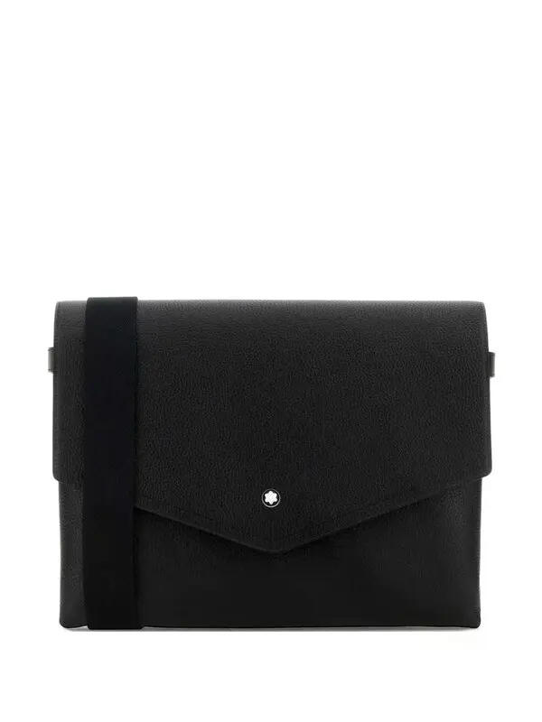 Montblanc Companion Pebbled Leather Cross Body Bag - Black