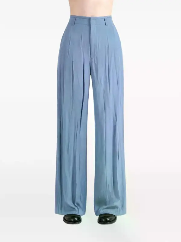 LEMAIRE Pleated Pressed-crease Trousers
