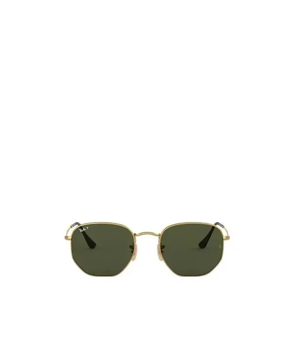 Ray-ban Mirrored Hexagon Frame Sunglasses - Black