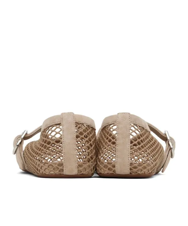 Alaïa Ballet Flats In Fishnet