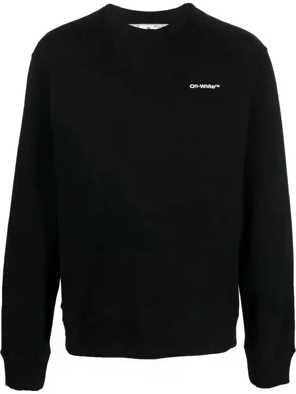 Off-White Logo Print Long Sleeve Sweatshirt