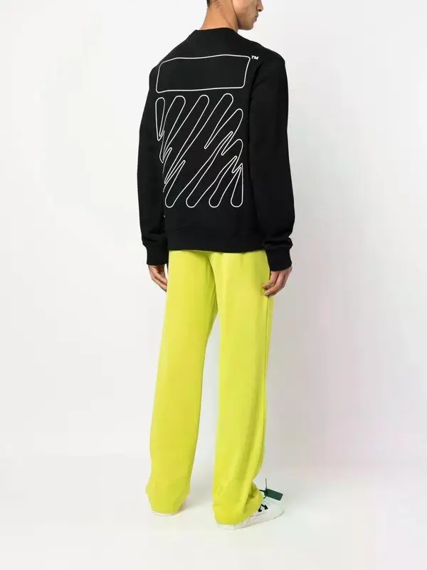 Off-White Logo Print Long Sleeve Sweatshirt