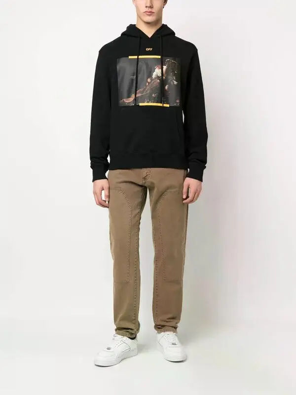 Off-White Caravaggio Painting-print Cotton Hoodie