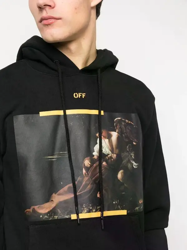 Off-White Caravaggio Painting-print Cotton Hoodie