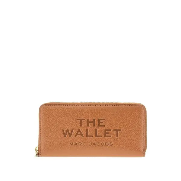 Marc Jacobs Grained Leather Zip-around Wallet - Brown