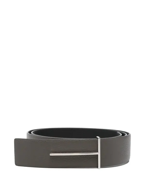 TOM FORD Slim T Belt - Gray
