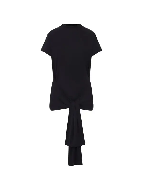 TOTEME Tie Waist Long Sleeve Top - Black