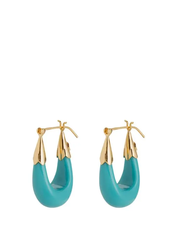 Gas Bijoux Ecume Pm" Gold-plated Hoop Earrings - Metallic