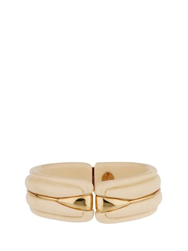 Gas Bijoux Ecume Gold-plated Brass Clasp Bracelet - Metallic