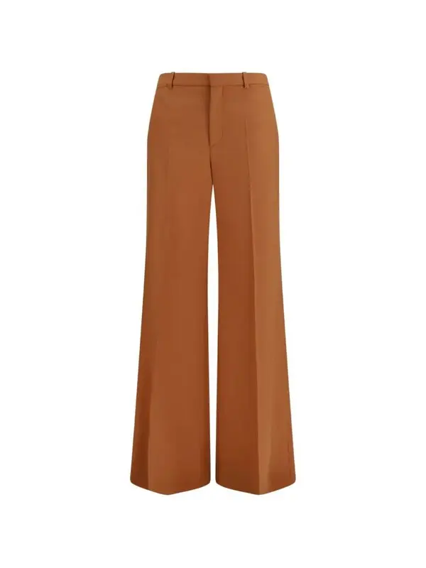 Chloé High-waisted Flare Leg Trousers - Red