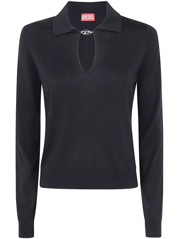 DIESEL® M Lilli" Silk And Cotton Top - Black