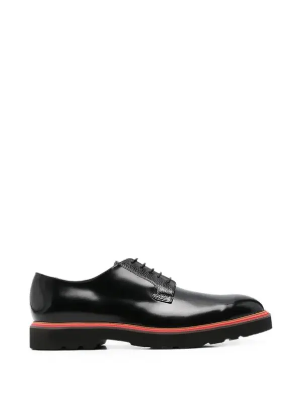 Paul Smith Lace-up High Shine Derby Shoes - Black