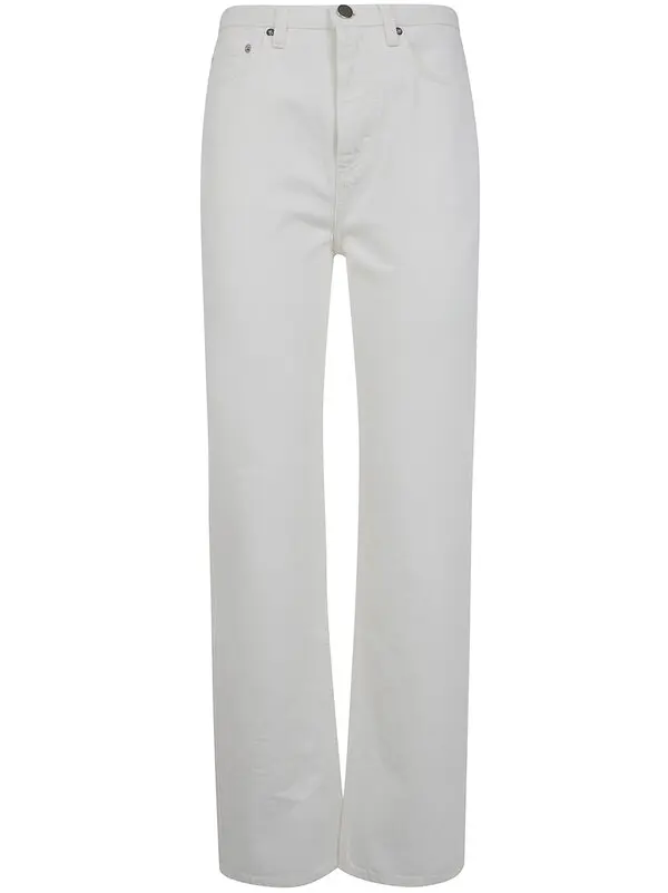 Loulou De Saison Jude Straight Leg Jeans - White