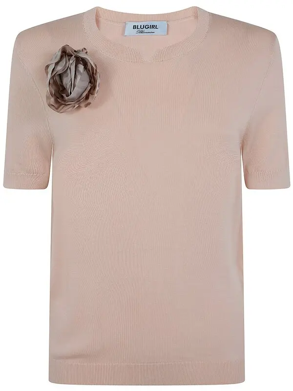 BLUGIRL Embellished Floral Knitwear - Pink