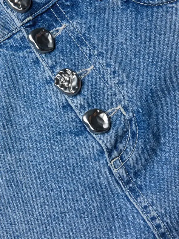 L'Agence Solene Denim Mini Skirt
