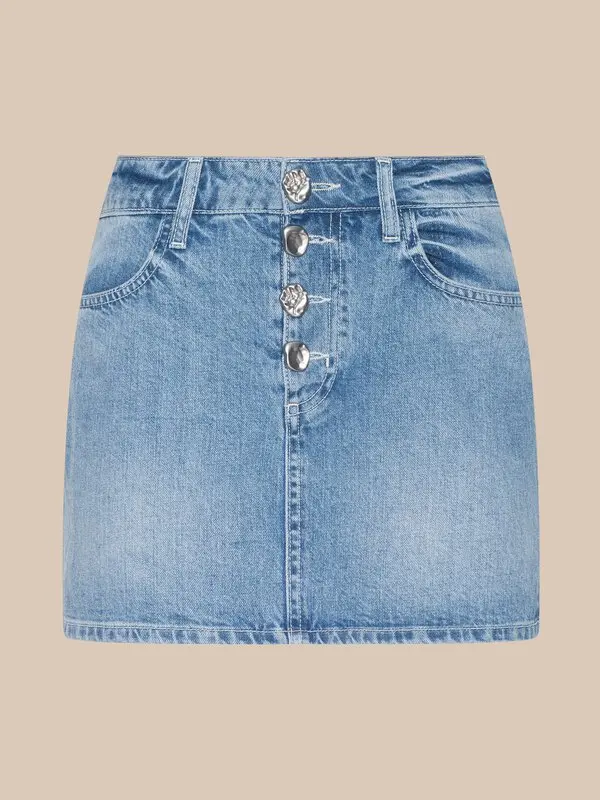 L'Agence Solene Denim Mini Skirt