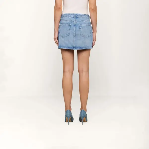L'Agence Solene Denim Mini Skirt