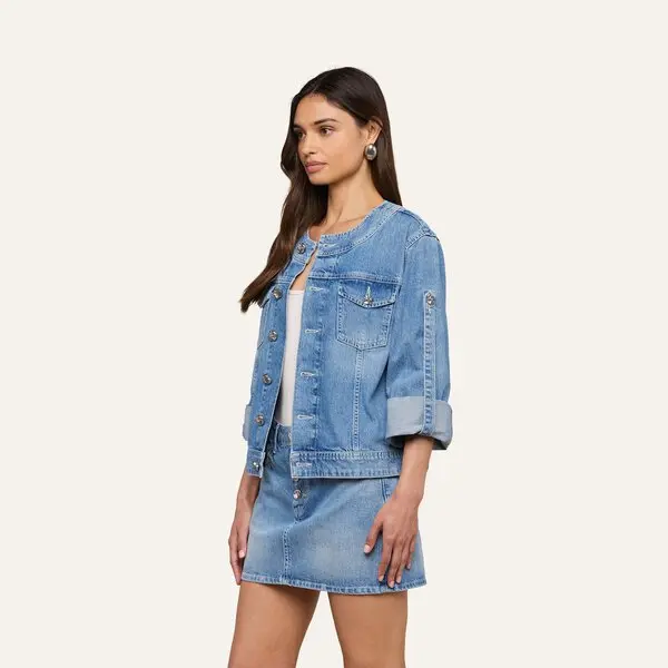 L'Agence Anouk Denim Jacket - Grant