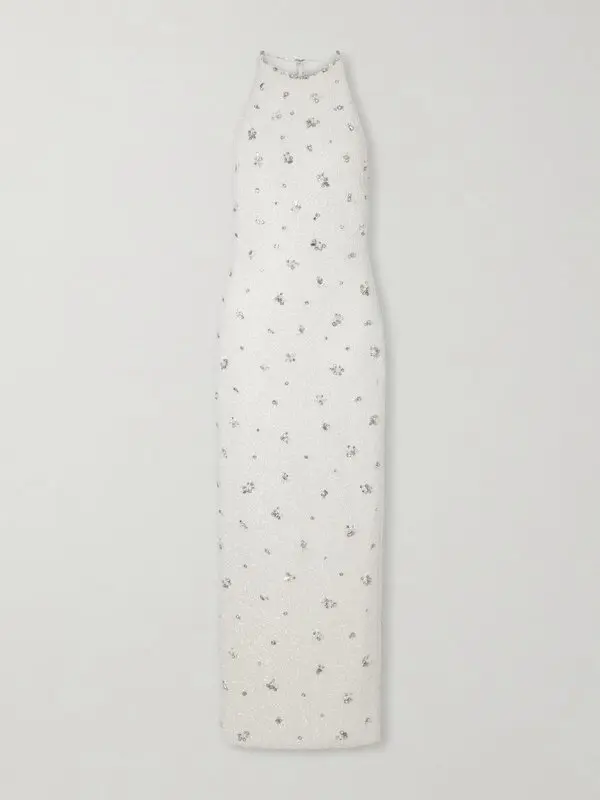 CLIO PEPPIATT Embellished Tulle Gown - Neutrals