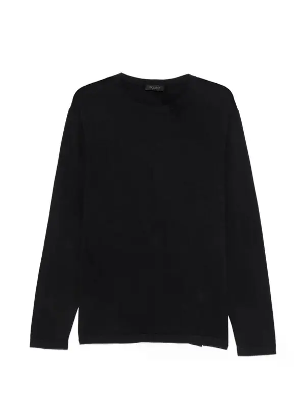 OUTFIT Contrast-stitch Crew-neck Sweater