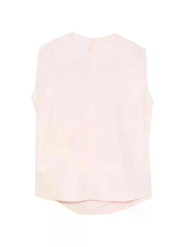 JNBY Draped Sleeveless Top With Rear Zip - Pink