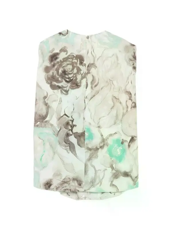JNBY Twist-pleated Sleeveless Top - Green