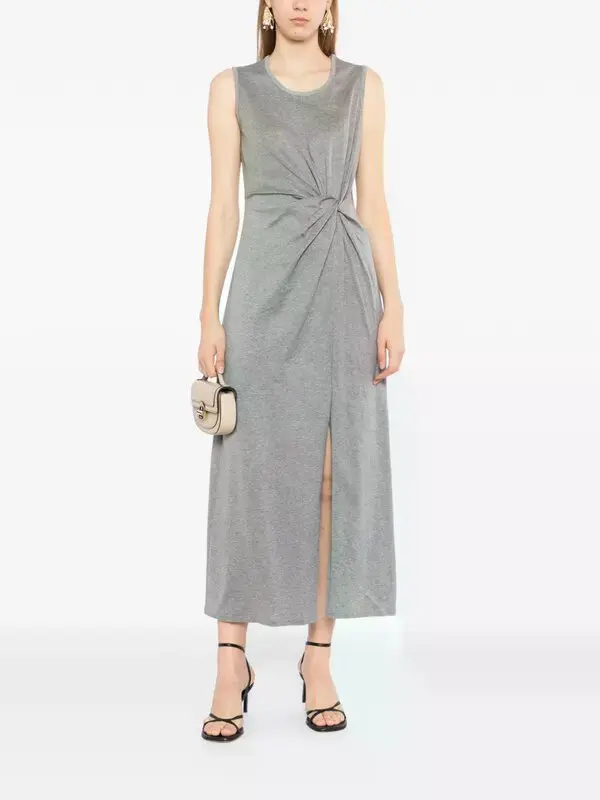 JNBY Stone Front Slit Dress - Grey