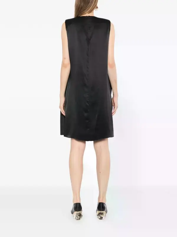 JNBY Twisted Matte-silk Dress - Black