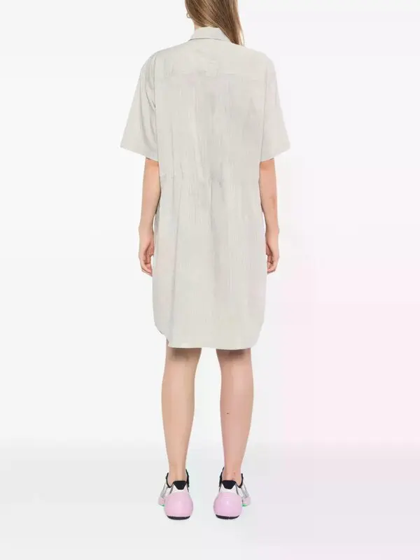 JNBY Crinkled Pinstripe Shirt Dress