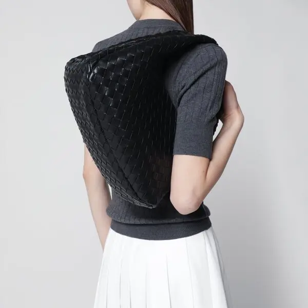 Bottega Veneta Medium Campana Bag - Black
