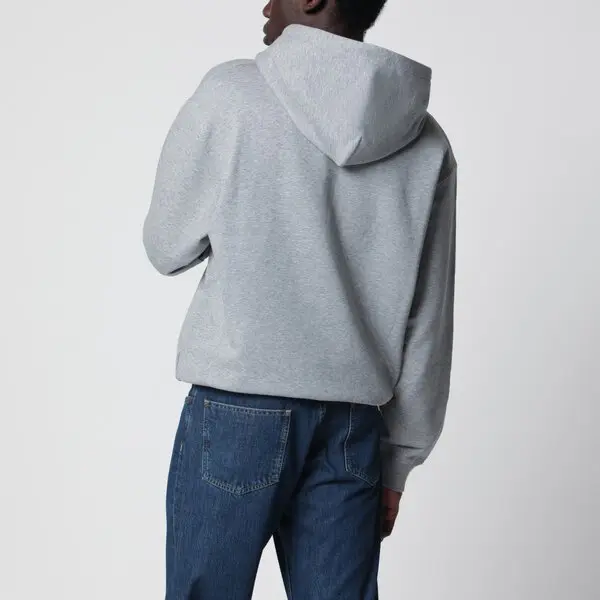 Valentino Garavani Vlogo Signature Embroidered Hoodie - Grey