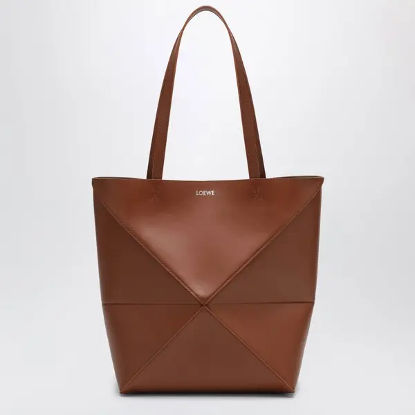 Loewe Medium Fold Tote Bag - Brown