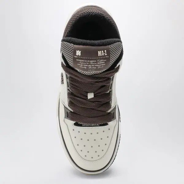 Amiri Ma-1 Leather Sneakers With Exaggerated Outsole - Multicolor
