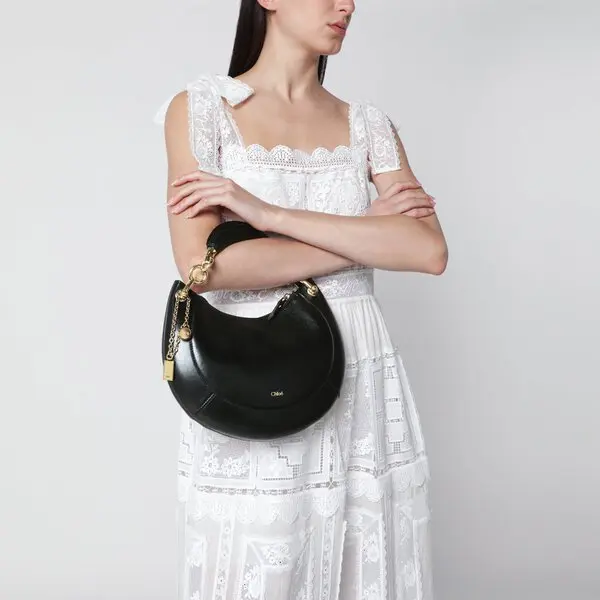 Chloé Marcie Leather Shoulder Bag - Blue